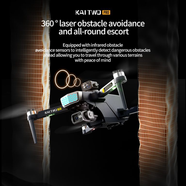 GPS Return Three Axis Gimbal Obstacle Avoidance HD Camera Drone KAI2 ...